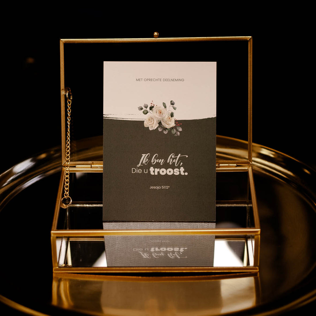 Condoleancekaart Jesaja 51:12a – Bijbelse Kaarten